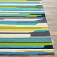 Mark&Day Outdoor Area Rugs, 5x8 Leader Modern Indoor/Outdoor Emerald ...