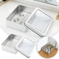 Rectangular Metal With Window Universal Packaging Container For Beads ...