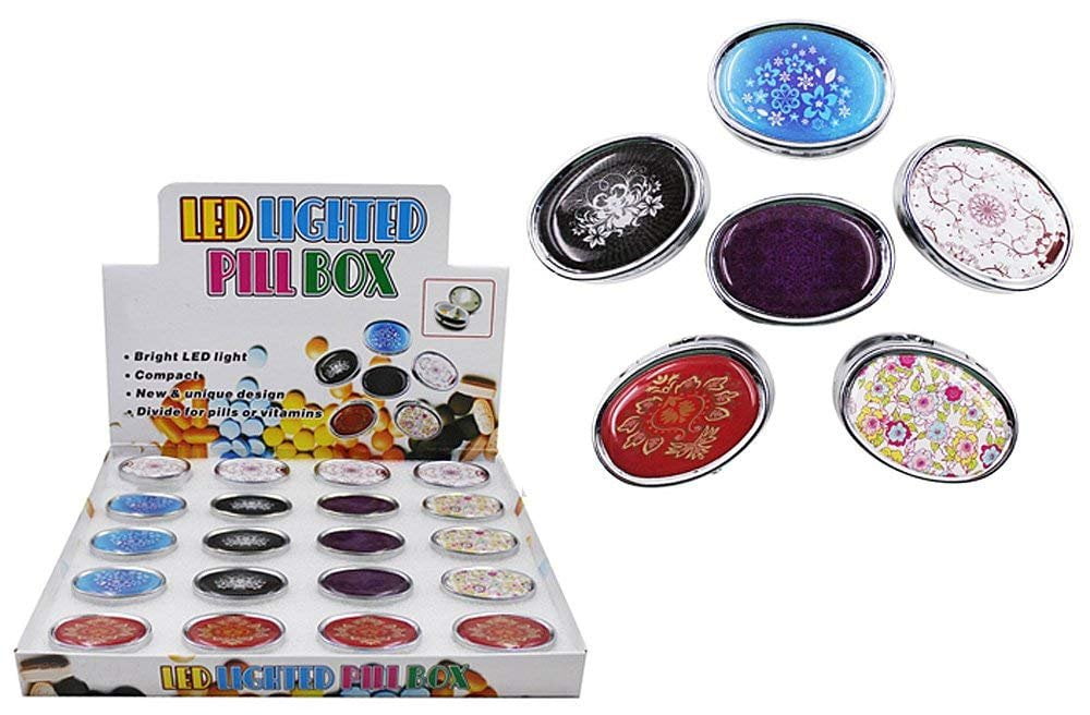 Diamond Visions 08-1596 LED Lighted Pill Box in Assorted Graphic ...