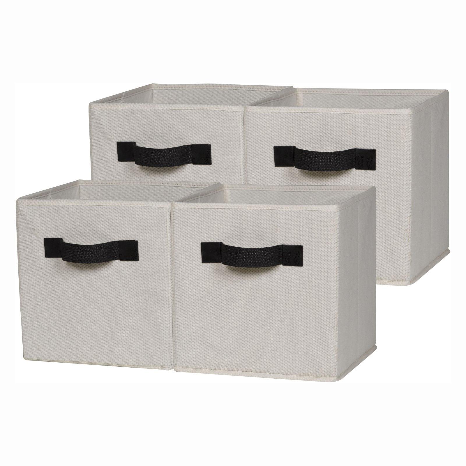 OneSpace 50-CB6P08 Foldable Cloth Storage Cube Set, 6 Pack, Beige ...