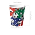 StlyGar Soccer Party Plates and Napkins Set of 24 Count 9 Inch Soccer ...