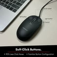 Computer Mouse Wired, Macally Silent USB Mouse - Slim & Compact USB ...