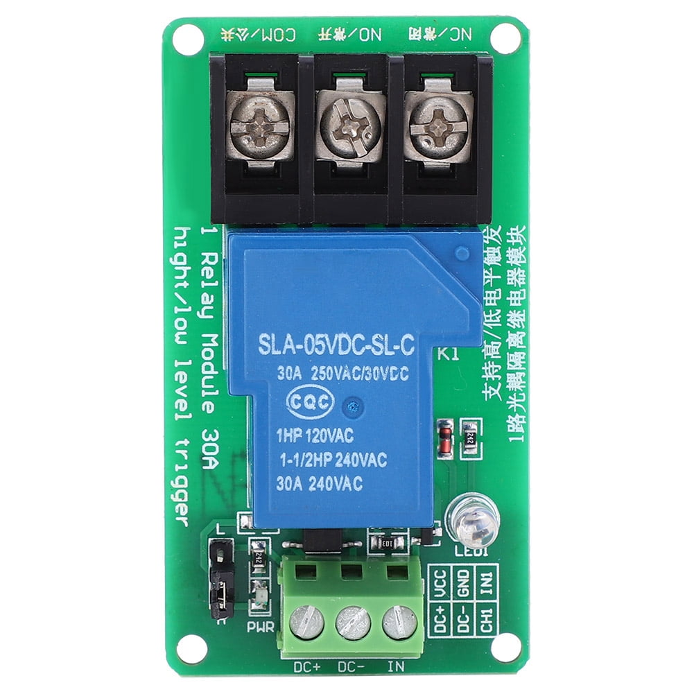 Relay Module 1 Channel with Optocoupler Isolation Support High and Low Level Trigger Switch ...