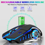 UrbanX Rechargeable Wireless Mouse Multi-Device (Tri-Mode:BT 5.0/4.0+2 ...