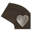 Brown Suede Picture Frame Mat for 24x24 Frames - Heart Opening for 8x8 ...