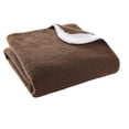 Better Homes & Gardens Cozy Faux Wool Throw, Surdimensionné, Rich Cocoa ...
