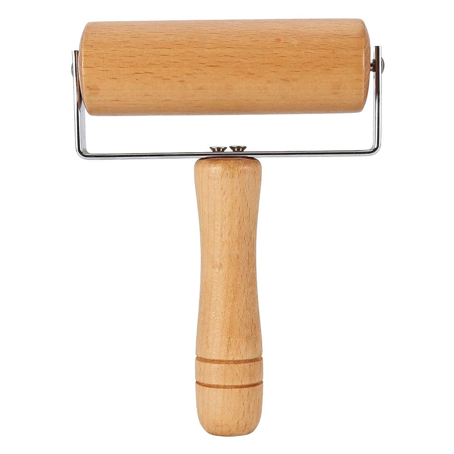 Holzlrgus Small Rolling Pin, Wooden Dough Roller, Non-Stick Pizza ...