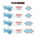 Utopia Kitchen Spandex Tablecloth 2 Pack [6FT, White] Tight, Fitted ...