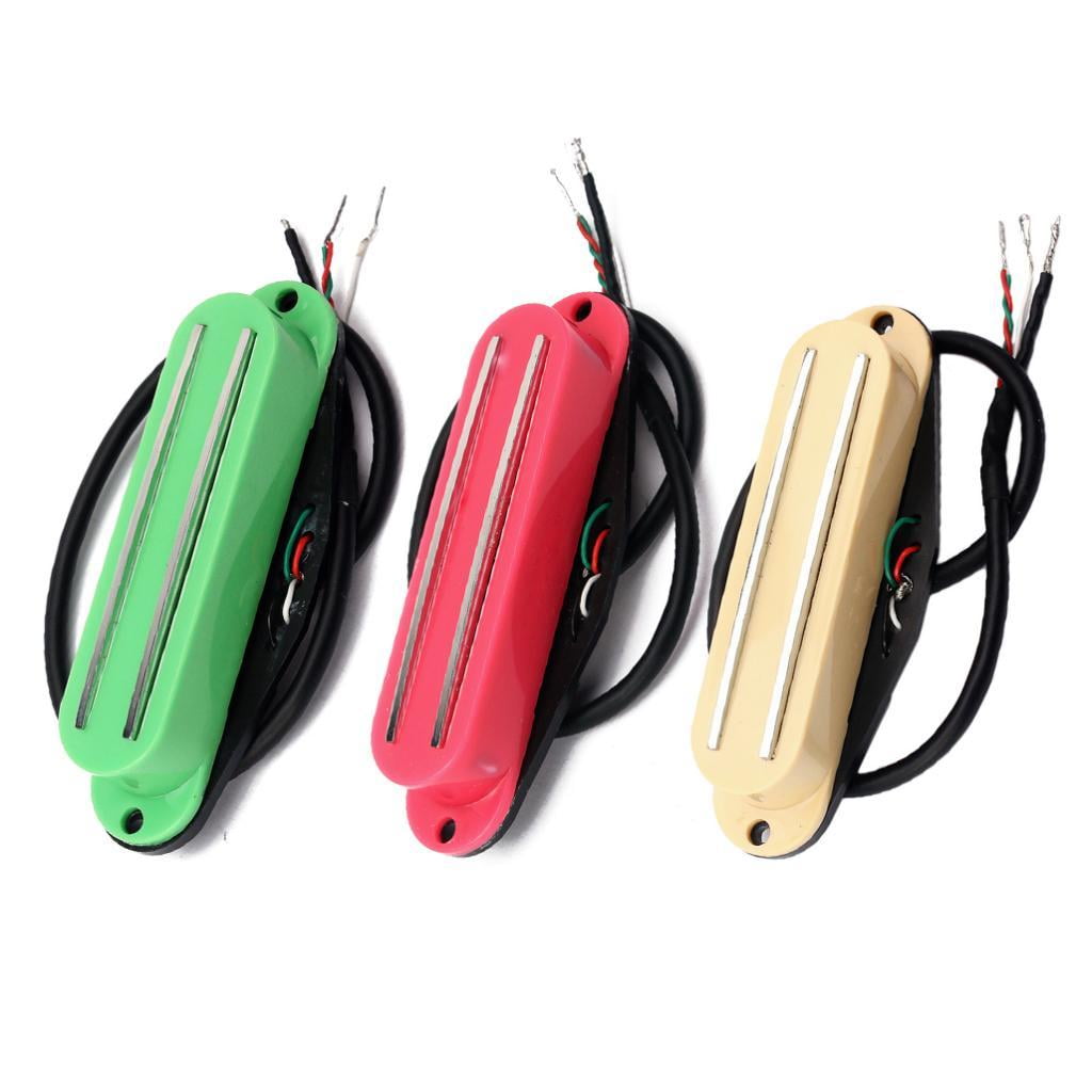 Pack of 3 Dual Rail Single Humbucker Pickups for Box Resonator Guitar ...