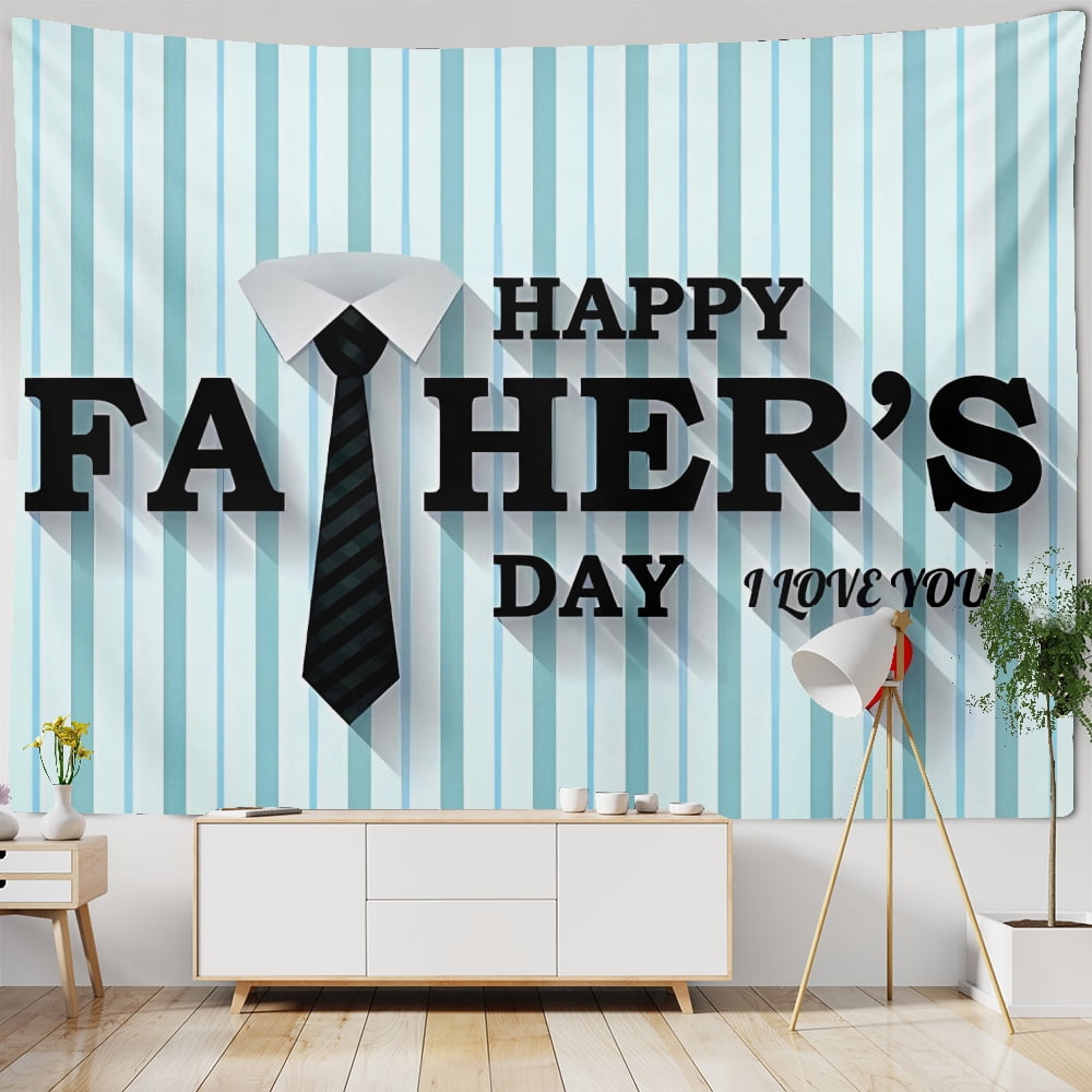 Happy Fathers Day Kingque Backdrop Decorations Washable And Reusable