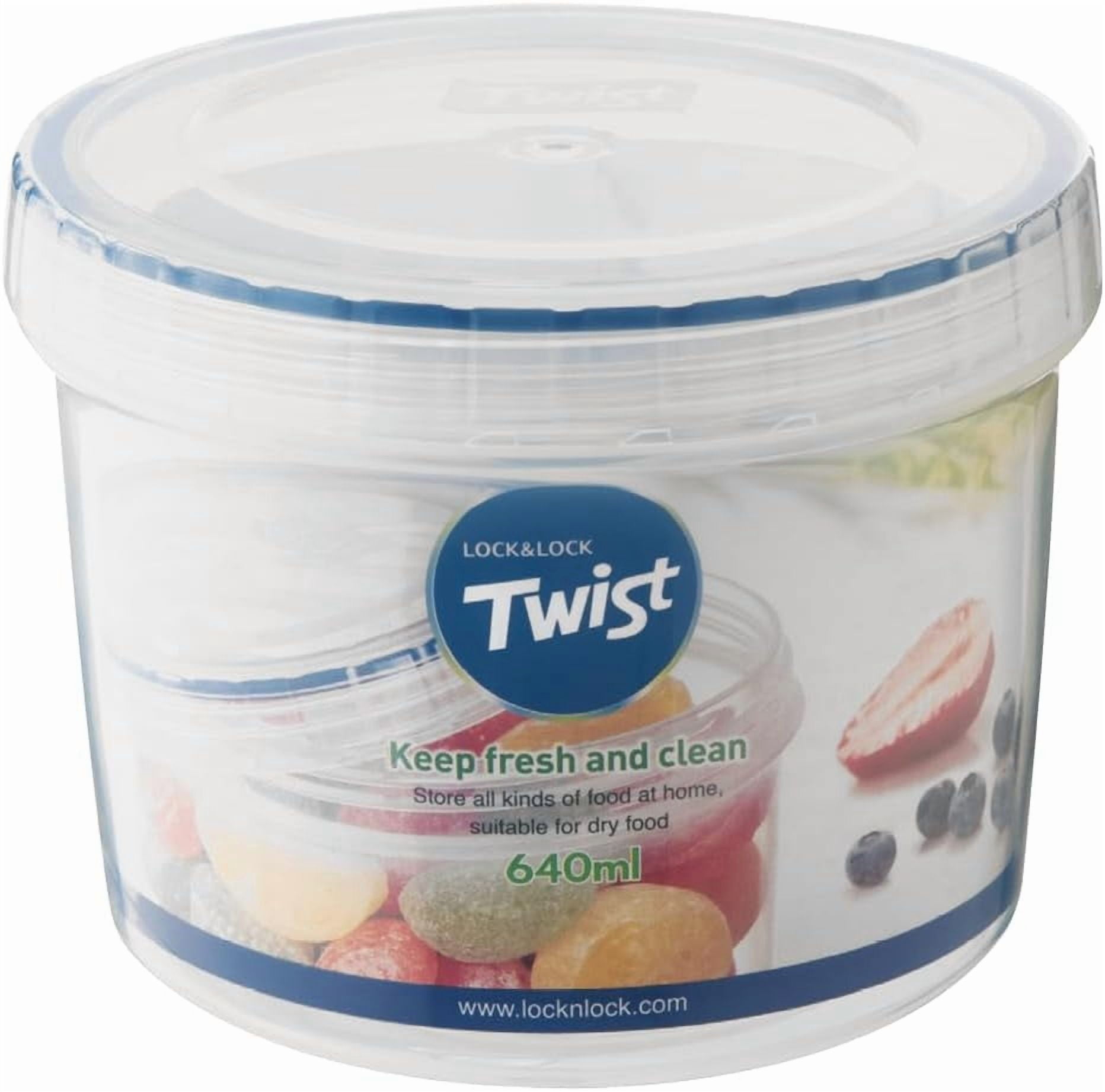 kmek7-Lock & Lock Easy Essentials Twist Food Storage lids/Airtight ...