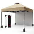 10x10 FT Pop Up Canopy Tent Waterproof Vented Roof Adjustable Height ...