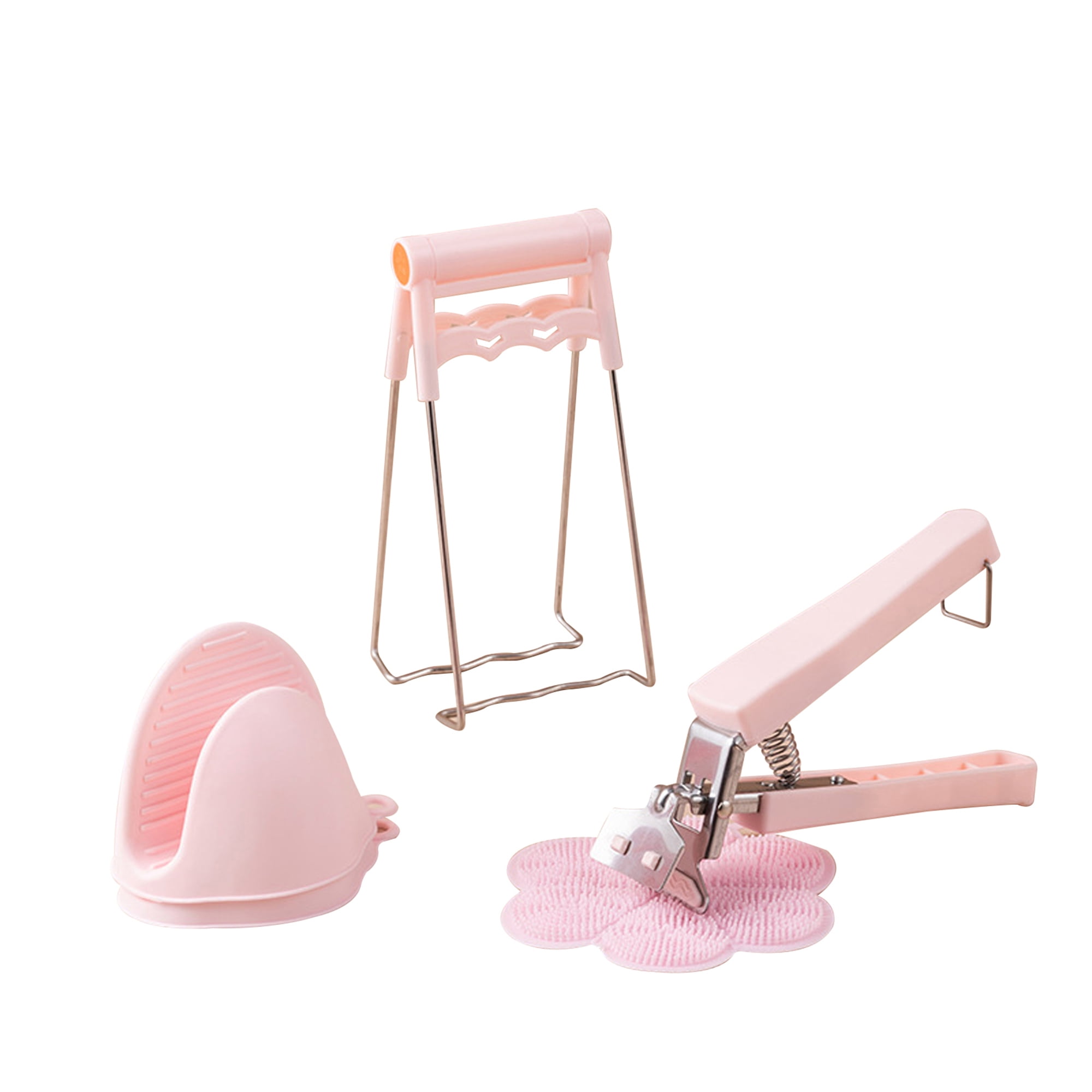 TOPGOD Kitchen Anti-scalding Tool Set, Plate Gripper Bowl Clips Non ...