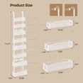 8 Tier Over the Door Pantry Organizer with Adjustable Hooks Wall Mount ...