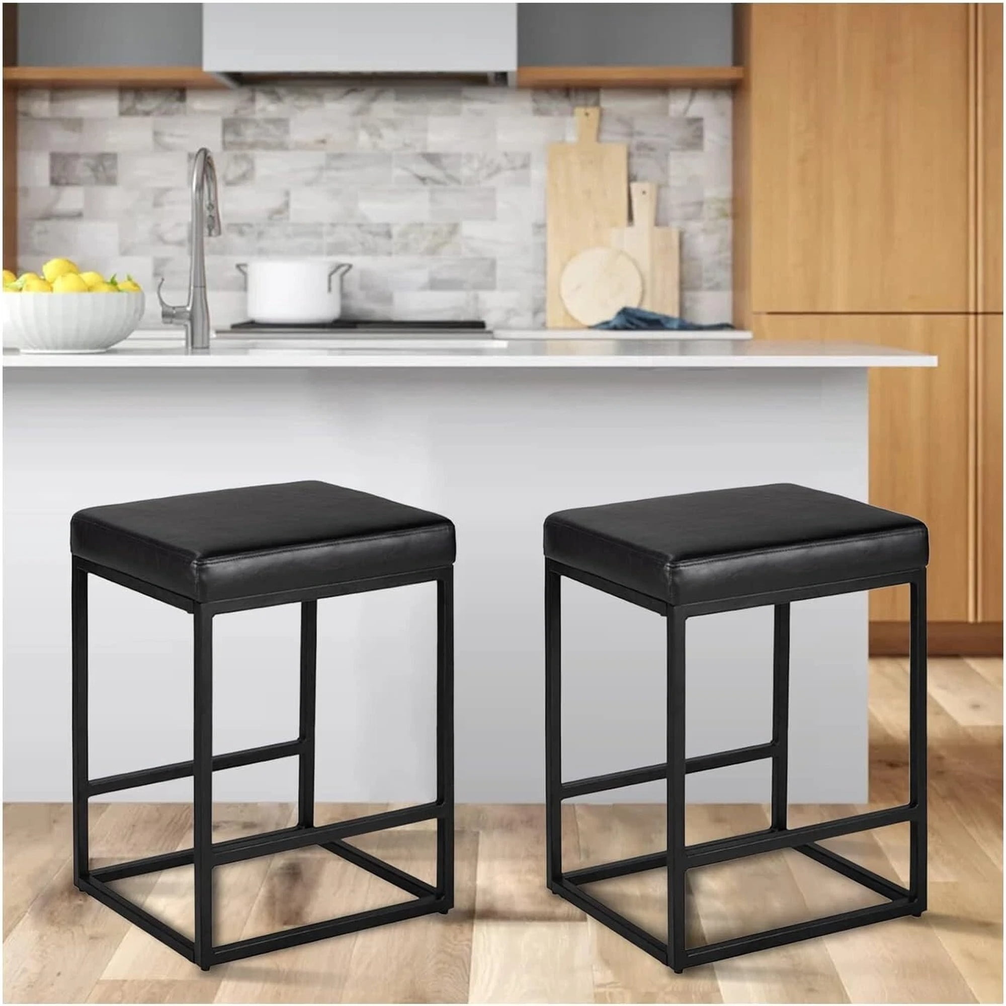 Click here for Toytexx 2-Pack Square Bar Stools  24 Counter Heigh... prices