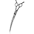 8 Inch Curved Dog Scissors Black Professional Curved Shear with ...