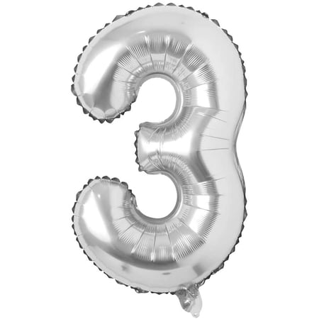 32 inch Letter Balloons Silver Alphabet Number Balloons Foil Mylar ...
