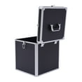 Vinyl Record Storage Box, Tabletop Record Vinyl Carry Case Black ...