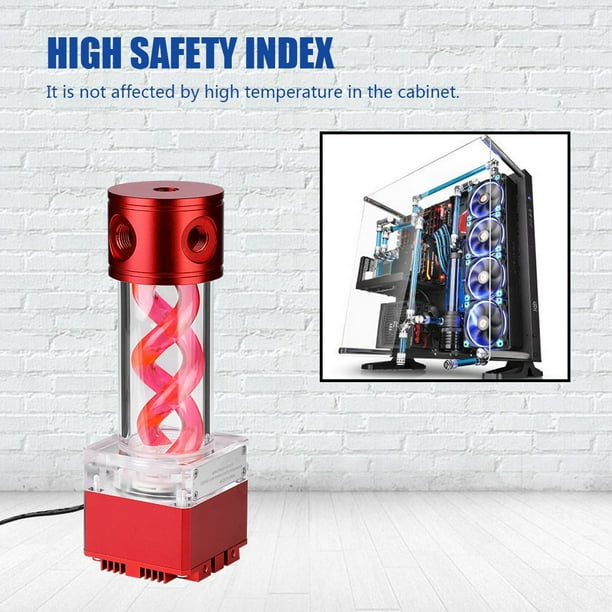 T Virus Water Tank,Computer Cylinder Water Cooling Double Helix Water ...