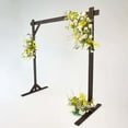 Efavormart 7FT Wooden Wedding Arch, Rustic Square Backdrop Stand for ...