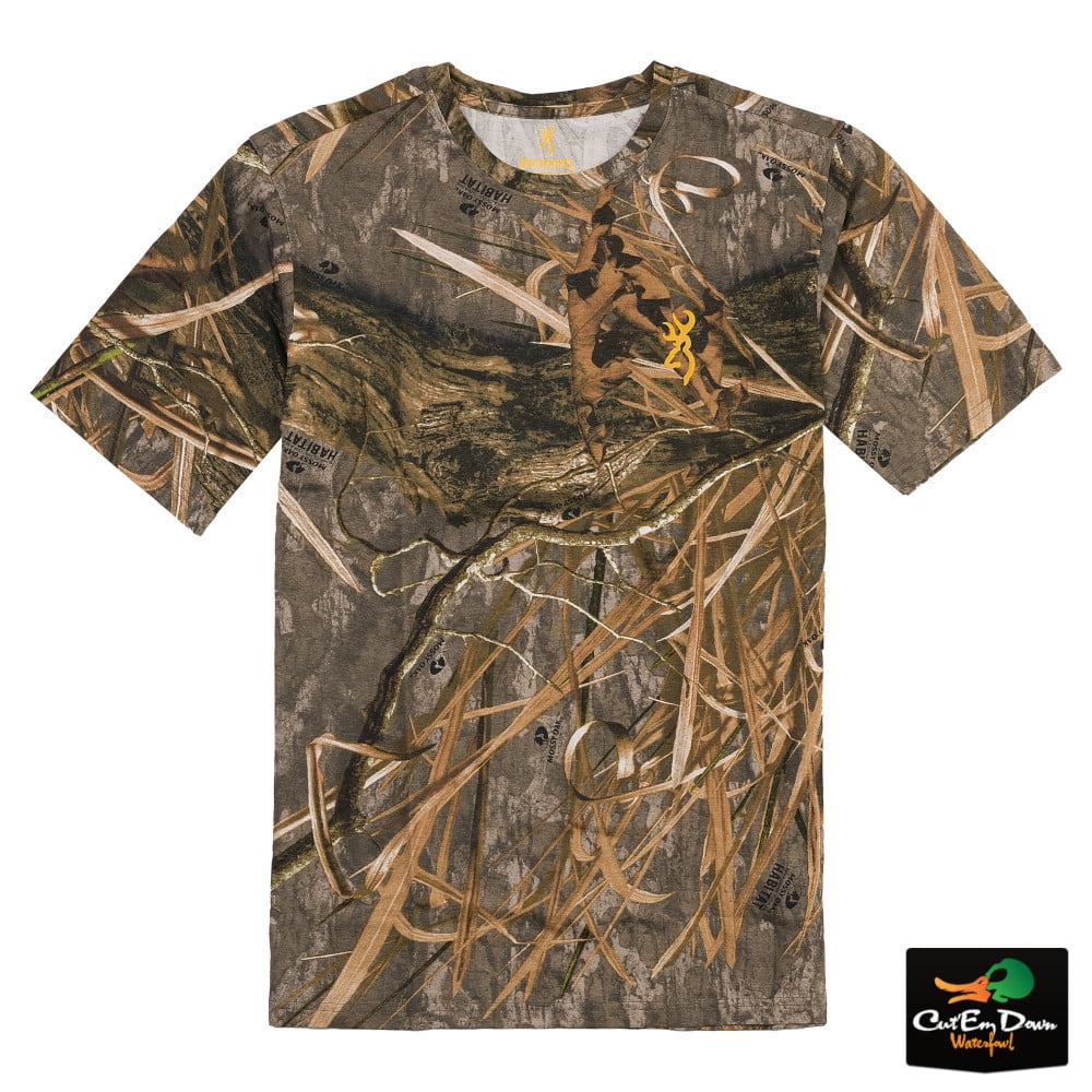 BROWNING WASATCH CB SHORT SLEEVE CAMO T-SHIRT - MOSSY OAK SHADOW GRASS ...