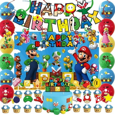 Mario 6 Pack Super Mario Bros Cake Toppers Character Figures Princess ...