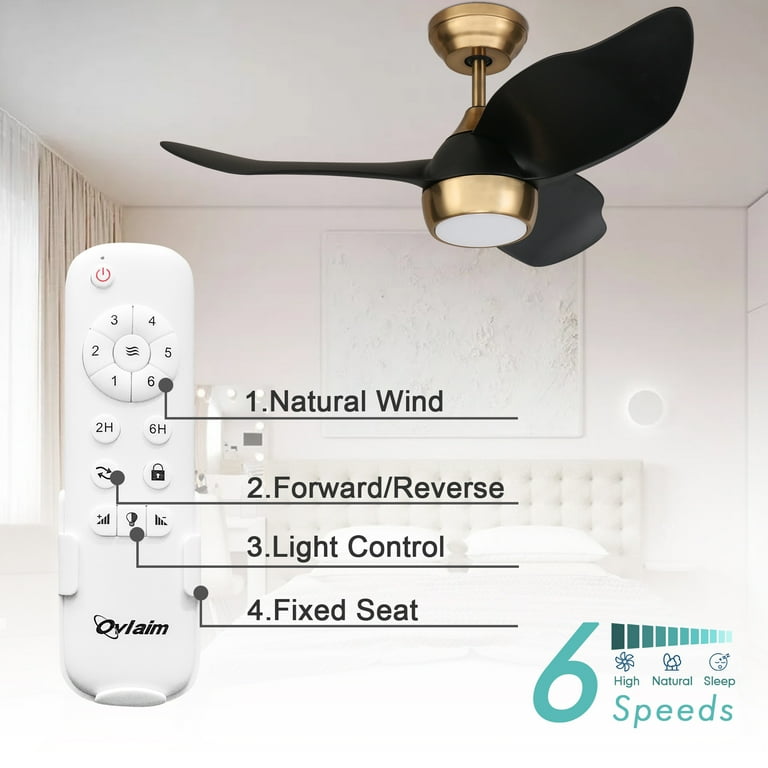36 Inch Ceiling Fan With Light And Remote Control | Shelly Lighting