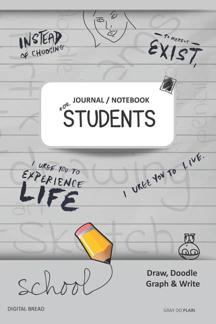 Journal Notebook for Students Draw, Doodle, Graph & Write: Instead of ...