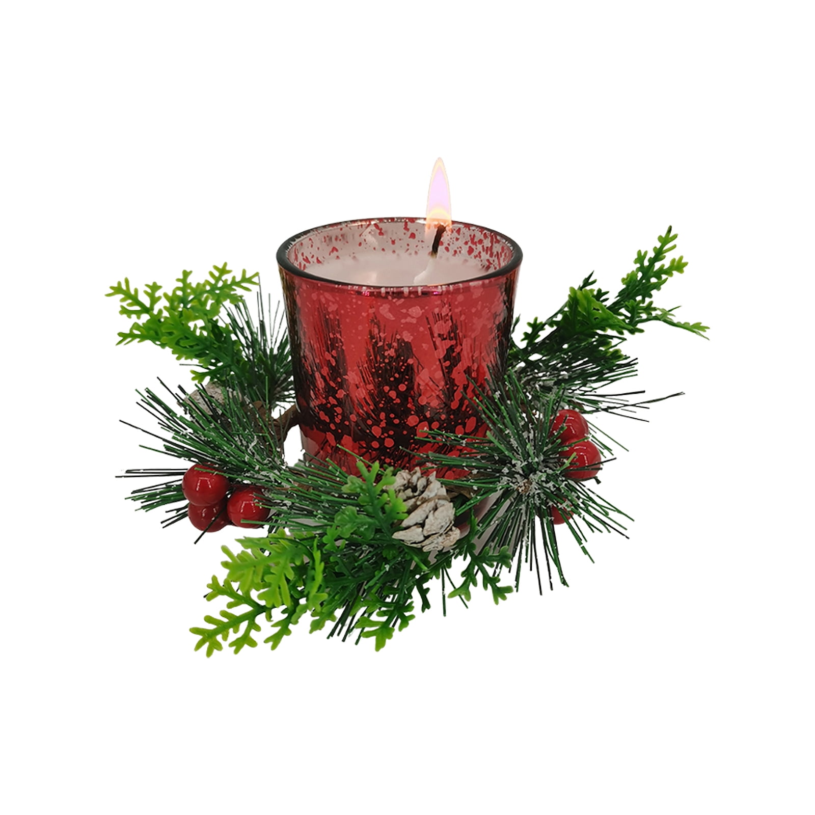 Broken Gold Sky Romantic Pine Cone Garland Silver Glass Christmas ...