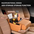 Car Armrest Cover with Cup Holder,Center Console Organizer,Memory Foam ...