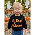 Baby Boy Girl Halloween Sweater Letter Pumpkin Embroidery Long Sleeve ...