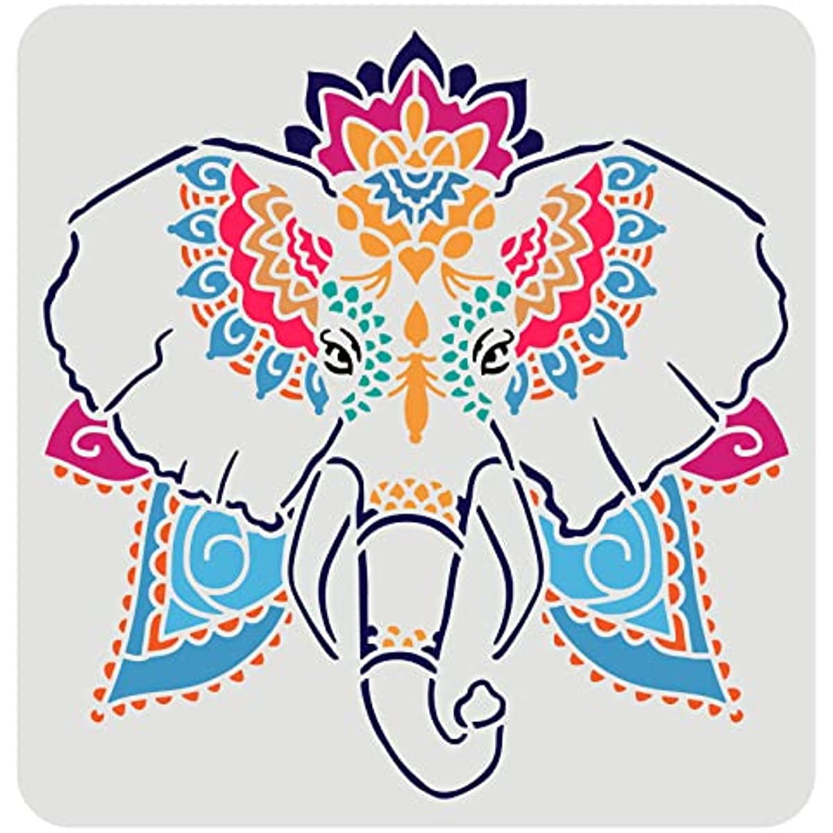Tribal Elephant Head Designs