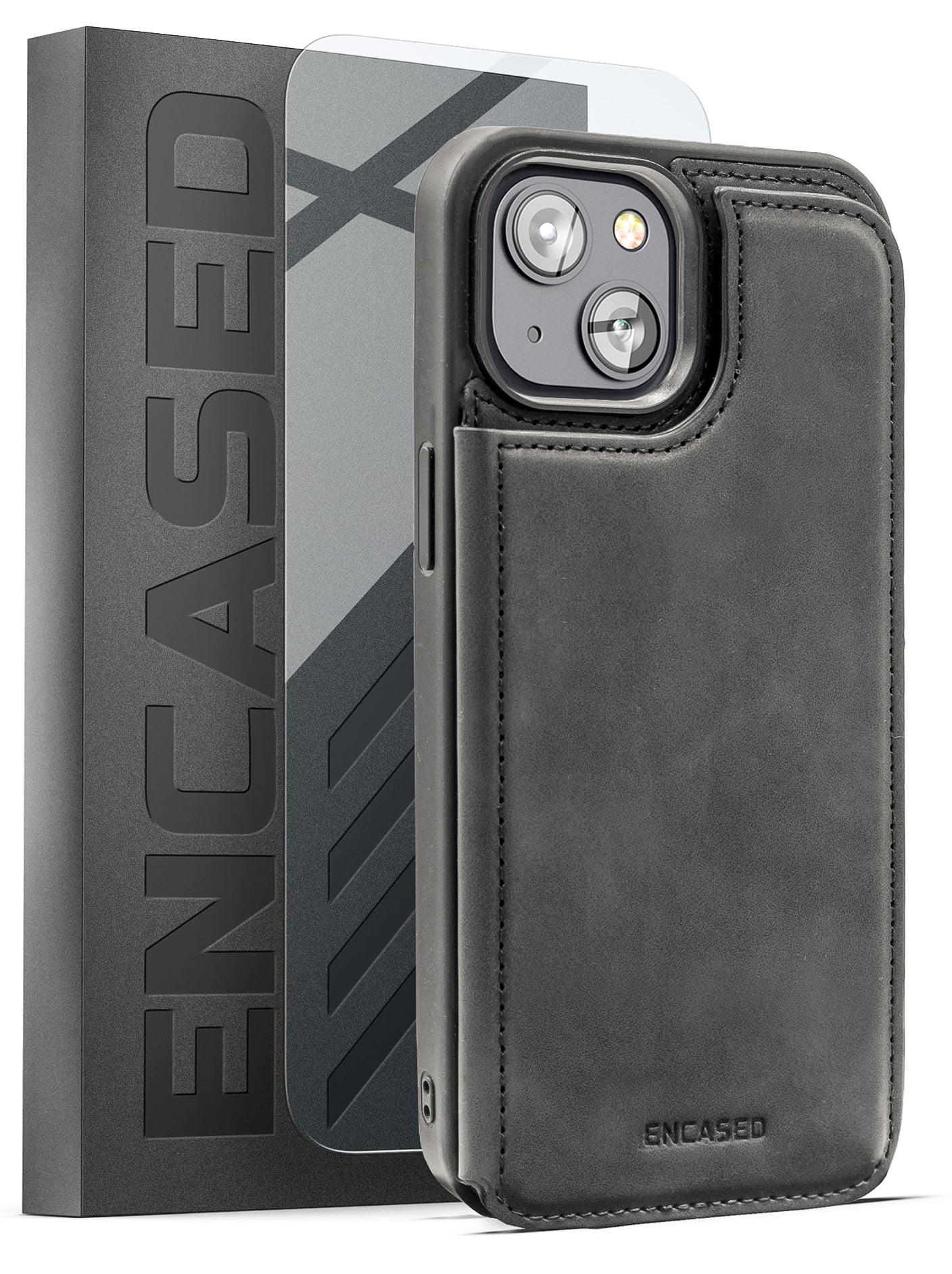 Encased Flip-Back Wallet Compatible with iPhone 14 PLUS Case with Card ...