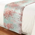 Bed Runner Red Forest Bedding Scarves Soft Decorative Bed Flag Plant ...