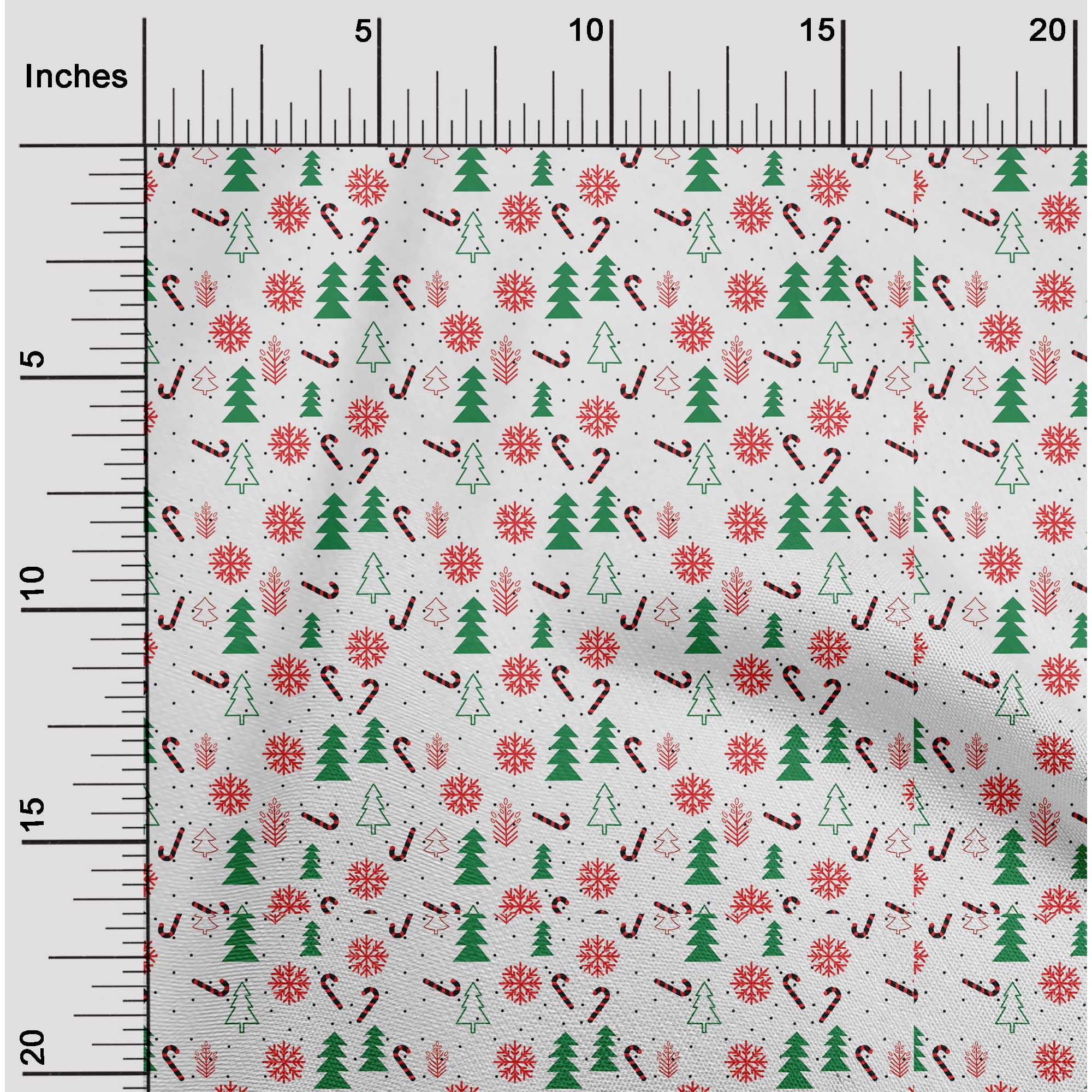 Click here for Oneoone Cotton Poplin White Fabric Merry Christmas... prices