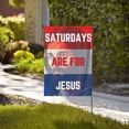 28X40 Double Sized, Christ Sundays Are For Jesus Garden Flag Sundays ...