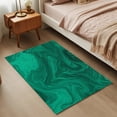 Doormat Bathroom Rugs 18x30in, Abstract Green Water Ripple Non Slip ...