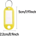 CCOCC 2026 New 30 Pcs Key Tags,Key Fobs Labels Key Rings Name Tags Key ...