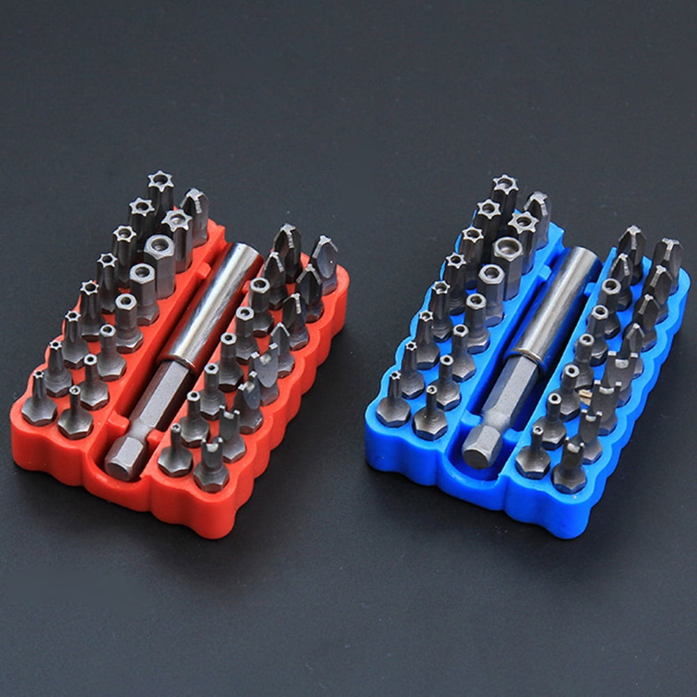 33-Piece Electric Screwdriver Torx Spanner Security Bit Head Set with ...