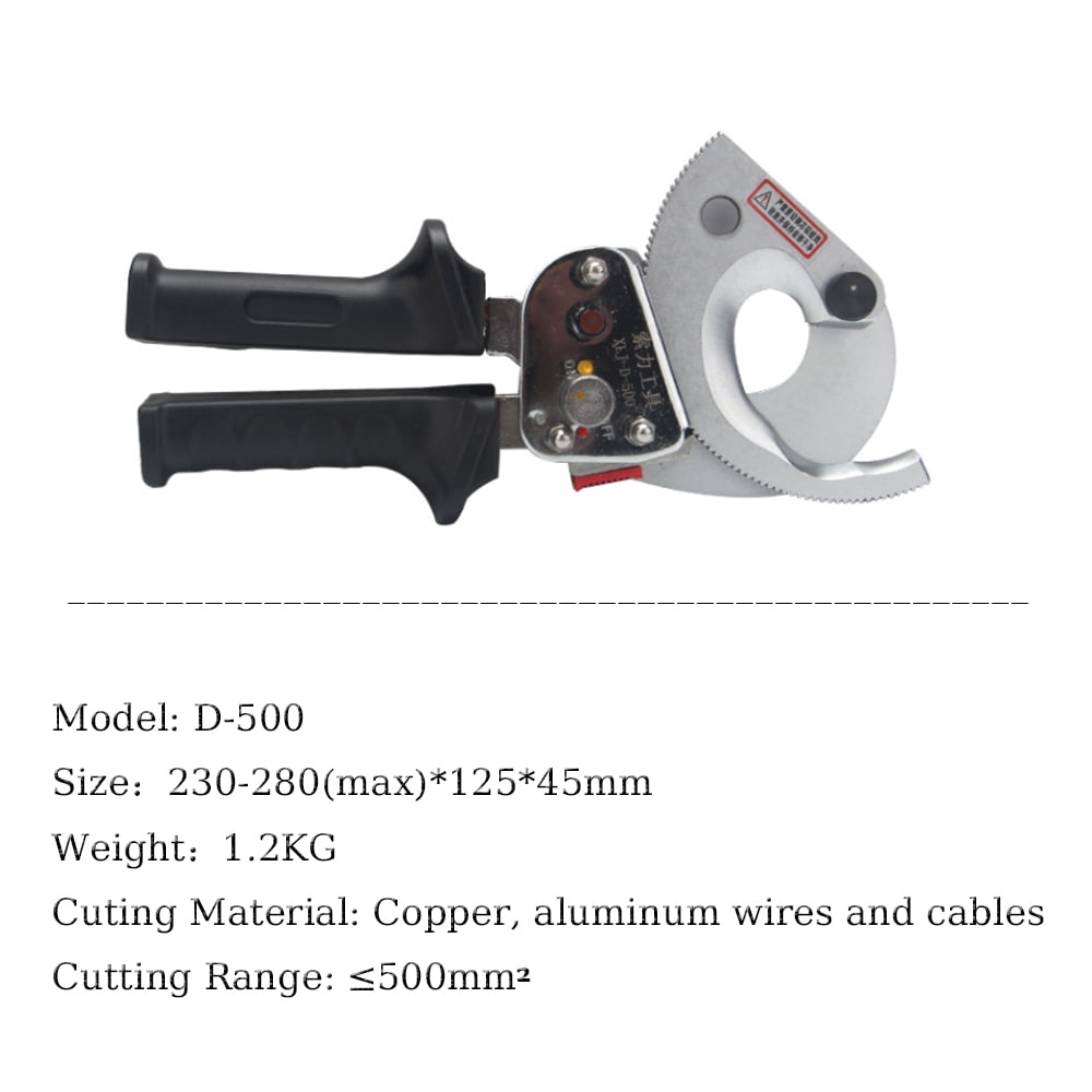 CJC Ratchet Cable Cutter, Heavy Duty Wire Cutter for Aluminum Copper ...