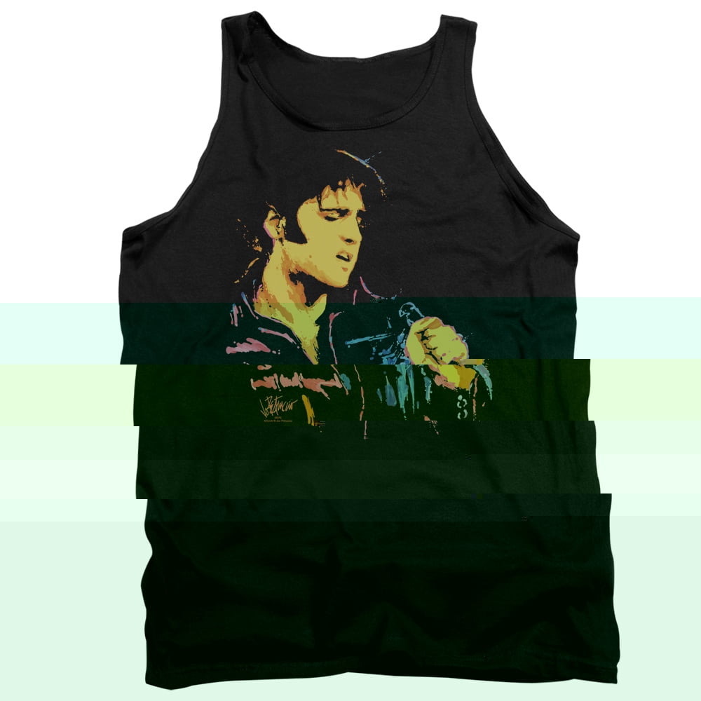 Elvis Presley Neon Elvis Tank Top Black - Walmart.com