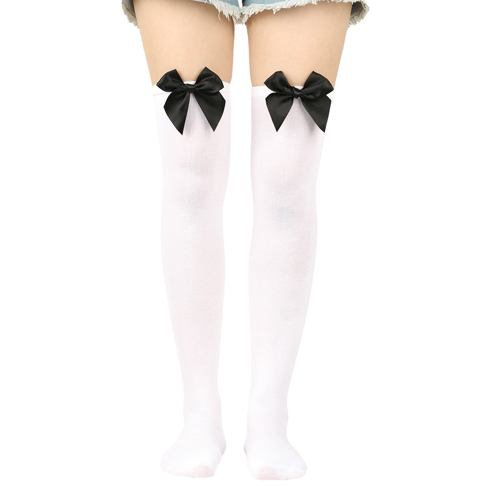 Click here for Clearance!uooqdmx Thigh High Socks  Bow Stockings... prices