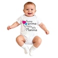 Baby Mother's Day Print Short Sleeve Bodysuit 0-18M Cotton Snap Romper ...