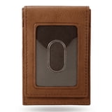 Carolina Football Panthers Embossed Premium Brown Leather Front Pocket ...
