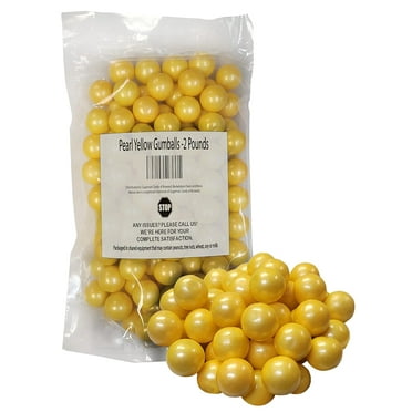 Naturejam Pearl Gold Shiney Gumballs-2 Pounds bulk size-for Candy ...