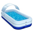 Summer Waves 15 ft Round Active Frame Above Ground Pool, Blue, Ages 6 ...