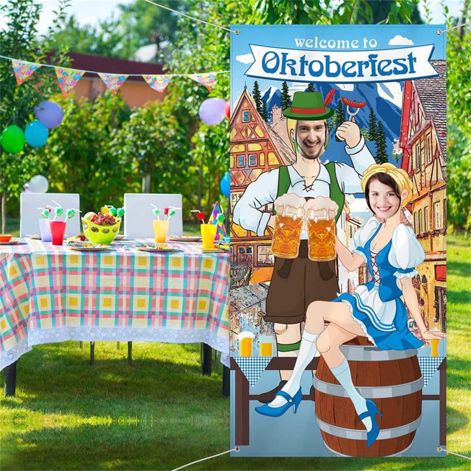 BadyminCSL Oktoberfest Party Funny Decorations, Oktoberfest Photo Prop ...