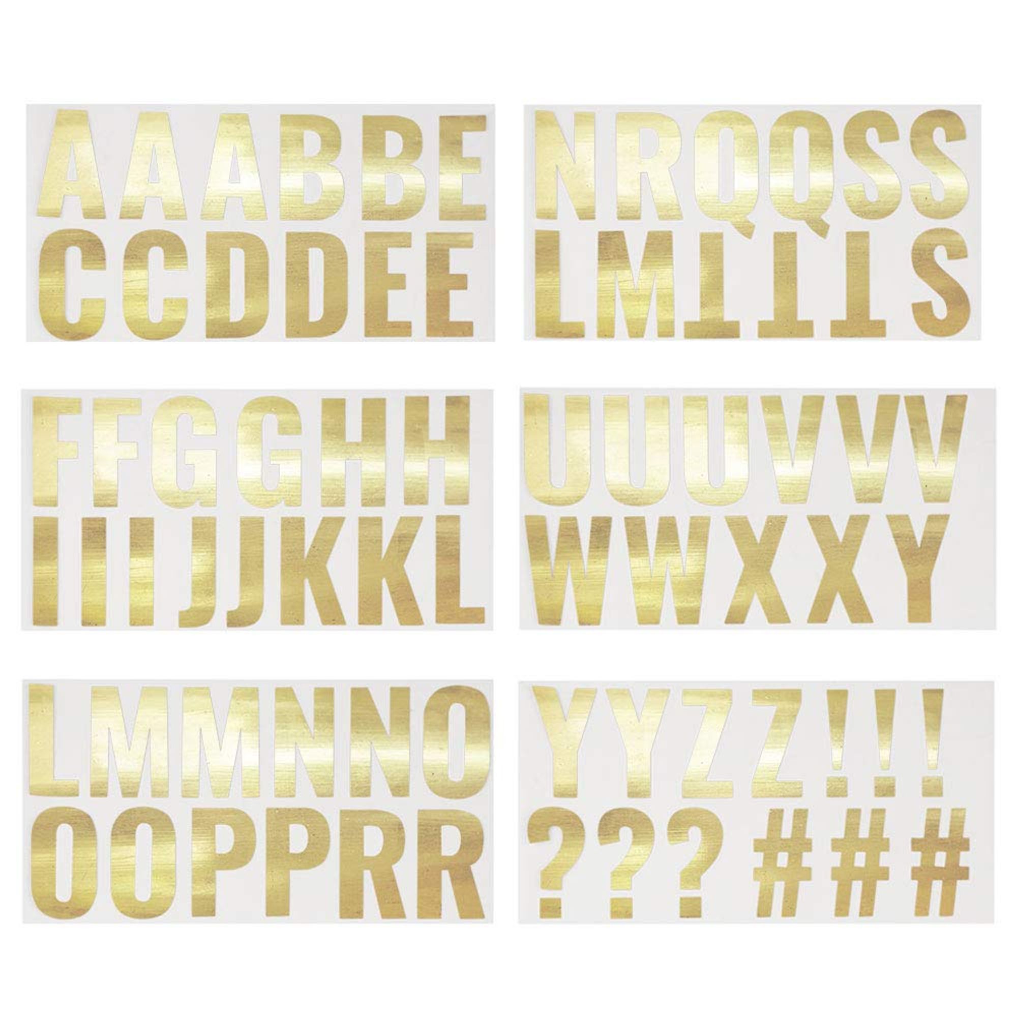 Letter Stickers 74 Count Gold Foil Alphabet Sticker Self Adhesive Letter Stickers 74 Count Gold Foil Alphabet Sticker Self Adhesive