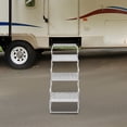 Compact Foldable RV Step Stool, Sturdy Lightweight Ladder with Hex ...