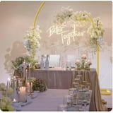 Set of 2 Metal Wedding Arch Backdrop Stand, 6.7x7.8ft Arch Backdrop ...